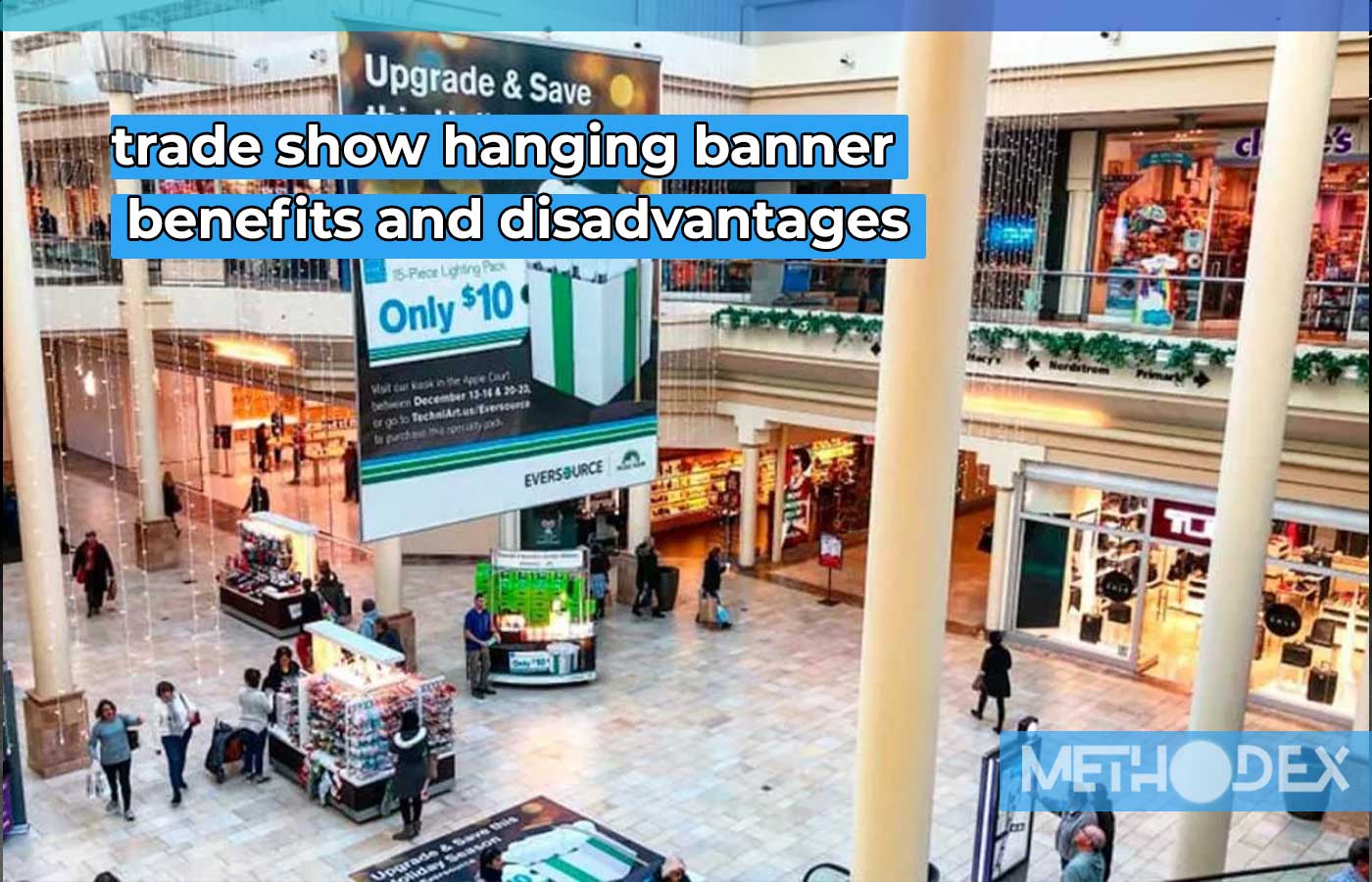 trade show hanging banner benefits and disadvantages