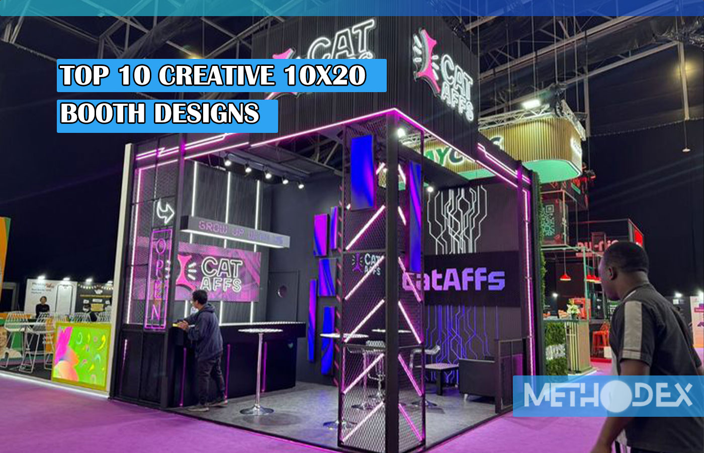 Top 10 Creative 10x20 booth designs + our best Products