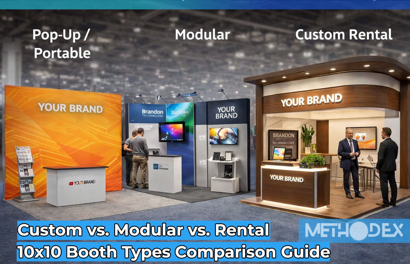 10x10 Trade Show Booth Types: Cost & Comparison Guide 2026